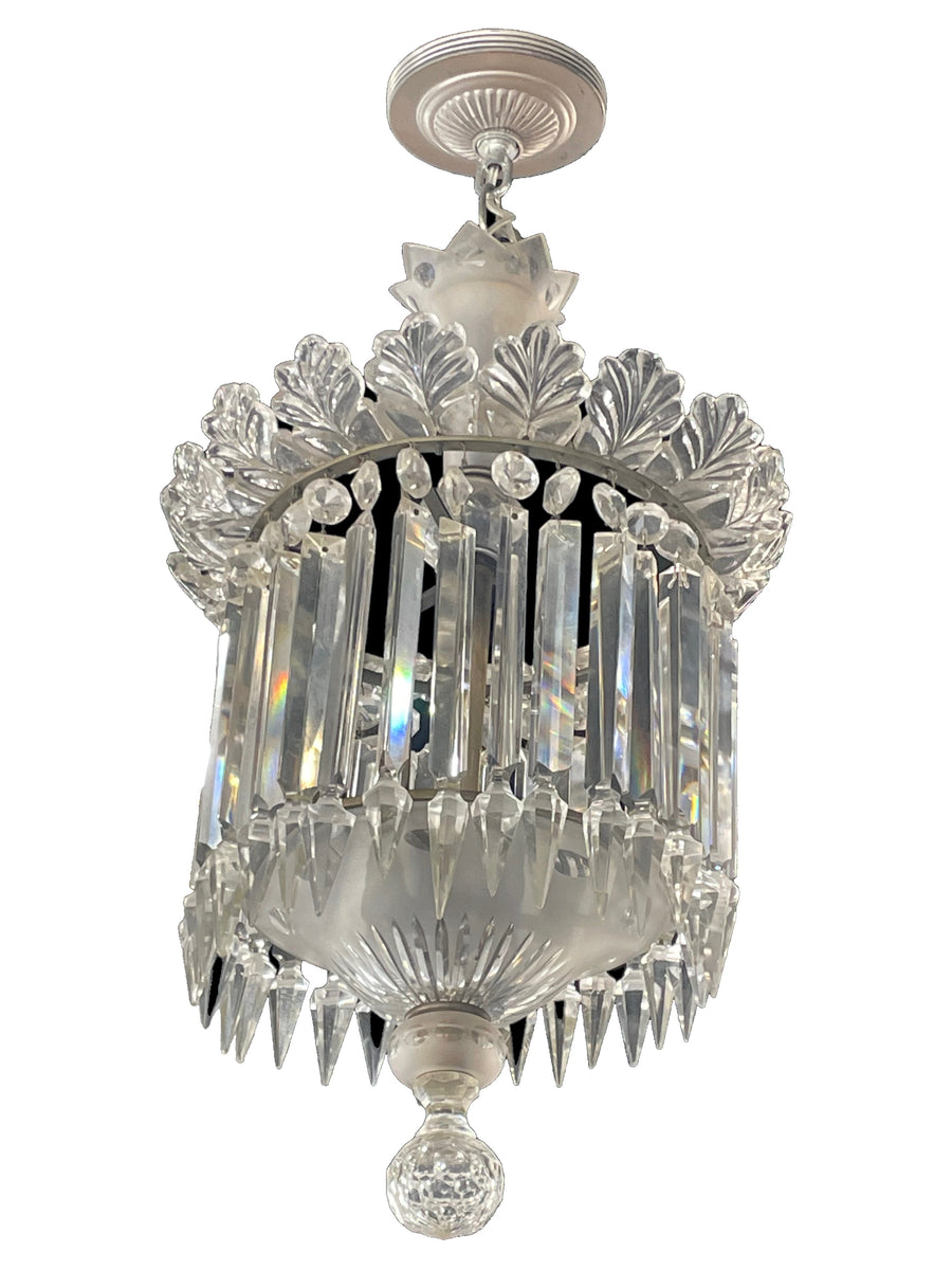 Waterford Crystal Upside Down Layered Chandelier – Sherrill Canet Interiors