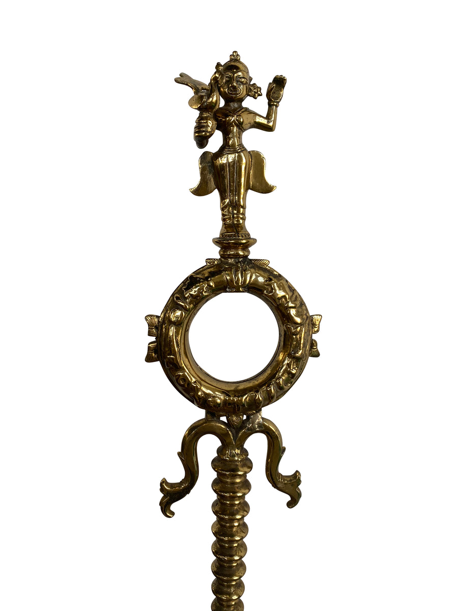 Antique Early 20th Century Tall Brass Indian Fire Stoker – Sherrill ...